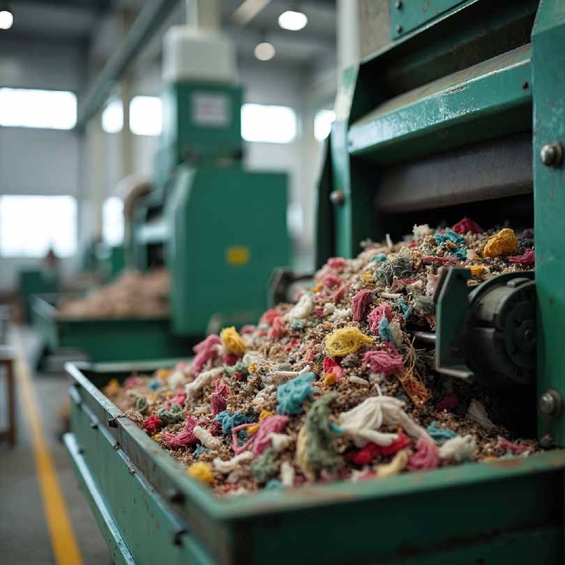 Mechanical recycling of textiles