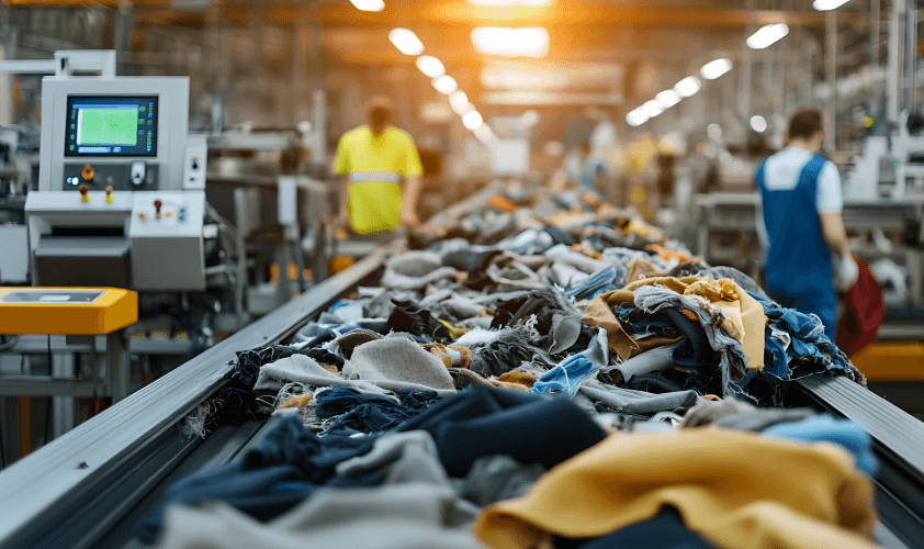 Textile waste sorting and separation