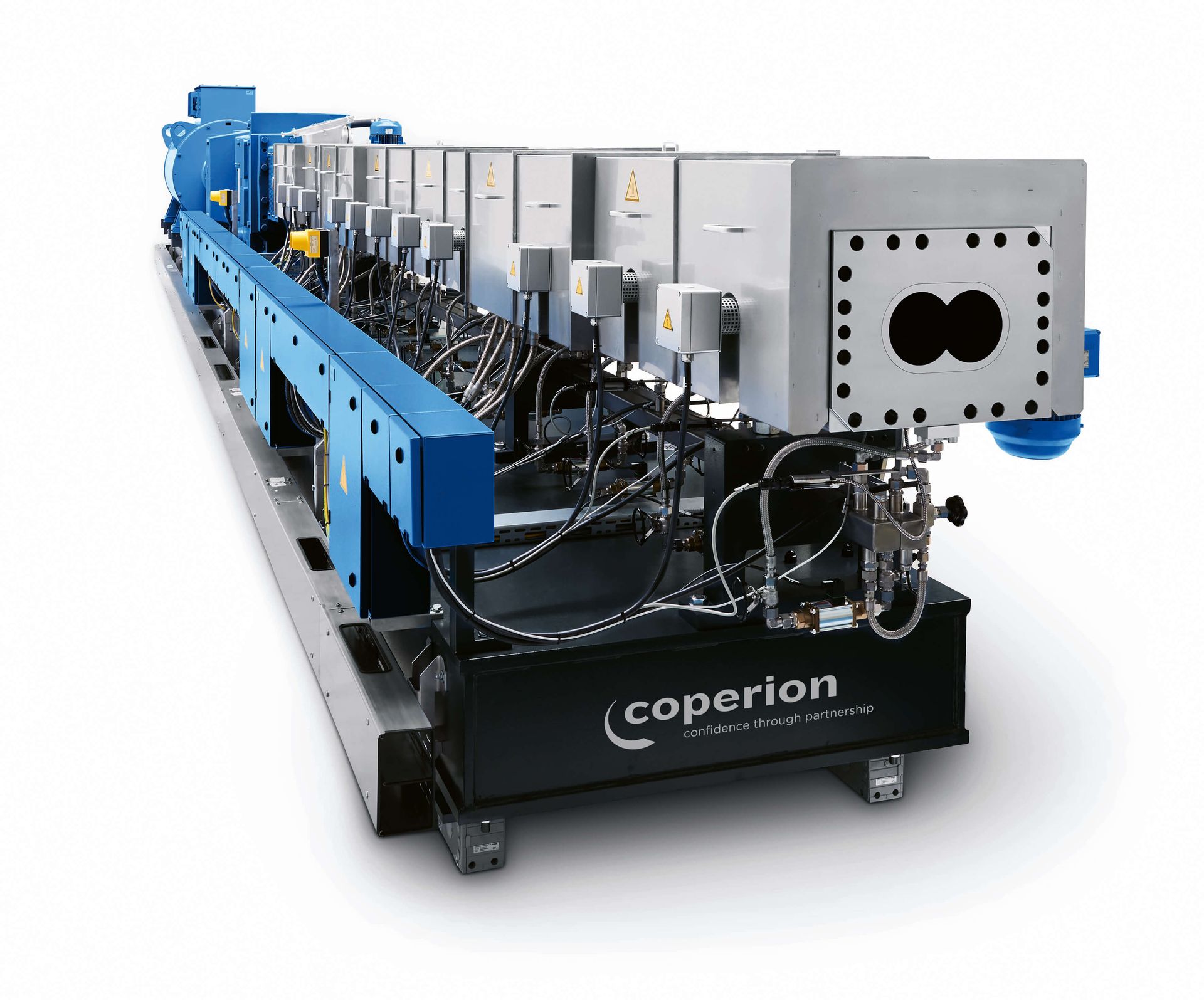 Performance gains in twin screw extruders